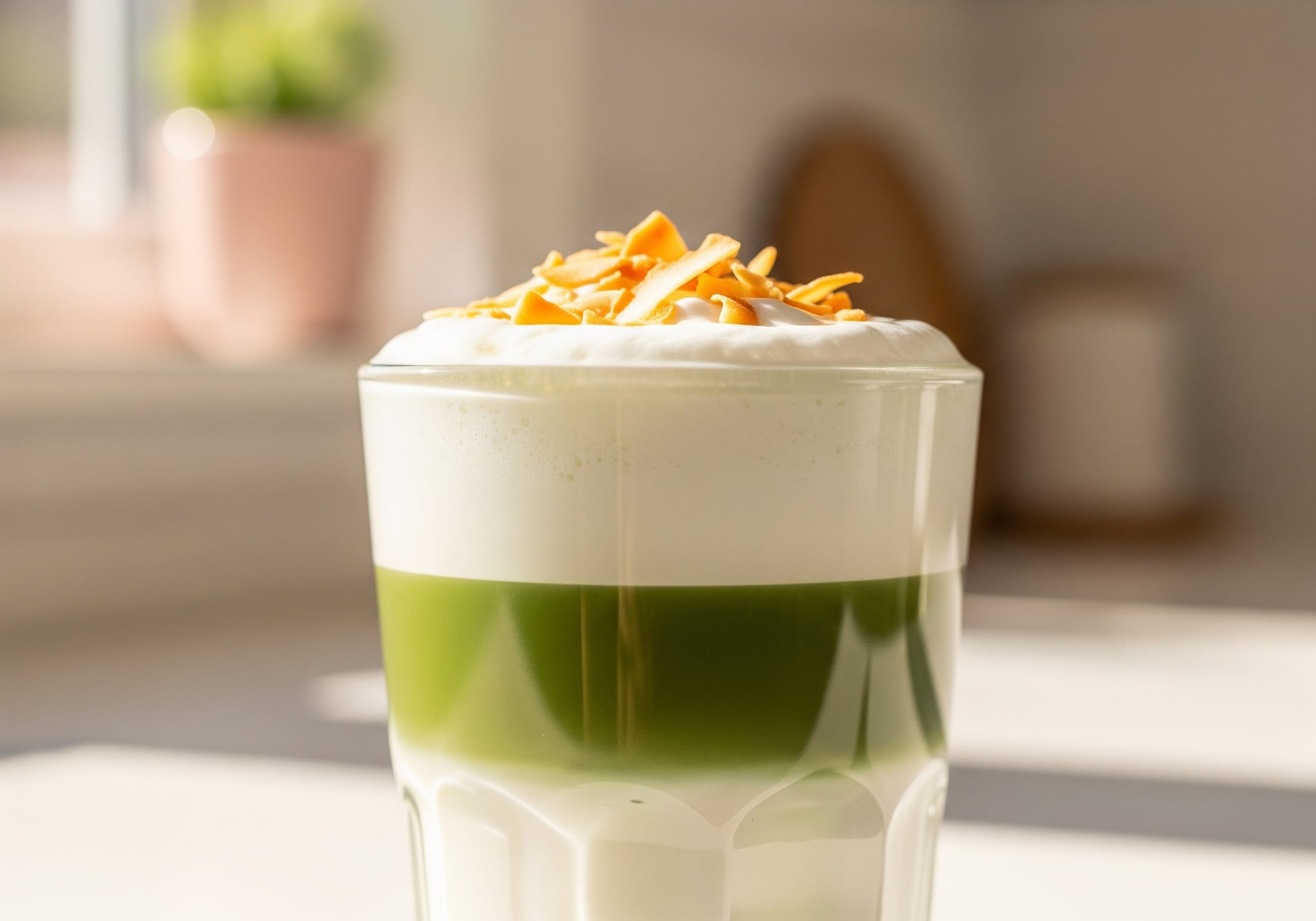 Matcha Latte con Espuma de Coco | Sorbos de Historia